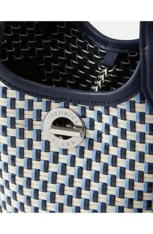 Veronica Beard Woven Bucket Crossbody Bag