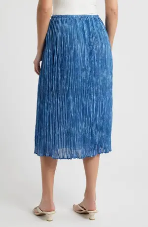 CLOTH & STONE Pleated Midi Skirt