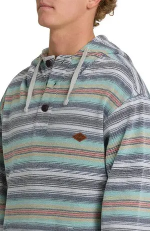 BILLABONG Striped Cotton Twill Hoodie