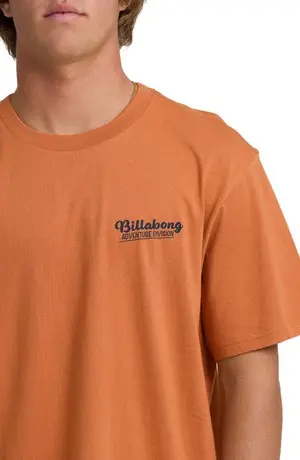 BILLABONG Post Cards A/div Graphic T-shirt - Dusty Orange