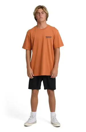 BILLABONG Post Cards A/div Graphic T-shirt - Dusty Orange