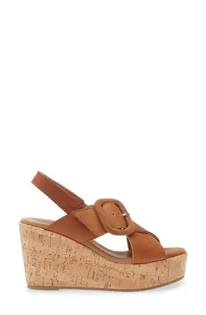 Cordani Dustin Slingback Wedge Sandal - Cuoio Leather