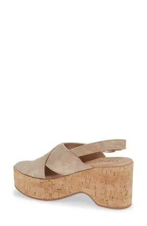 Cordani Jovi Slingback Platform Sandal - Granito Corda