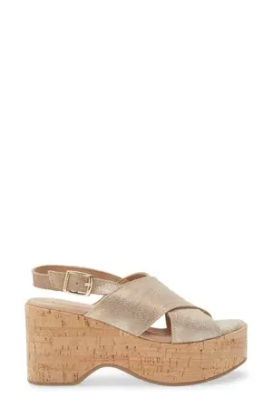 Cordani Jovi Slingback Platform Sandal - Granito Corda