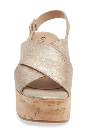Cordani Jovi Slingback Platform Sandal - Granito Corda