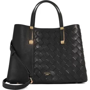 Dune London Leather Tote Bag - Black