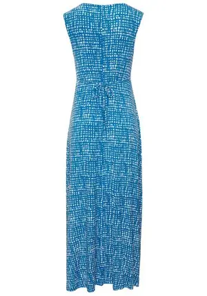LASCANA Printed V-neck Sleeveless Maxi Dress