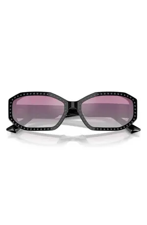 JIMMY CHOO 56mm Oval Sunglasses