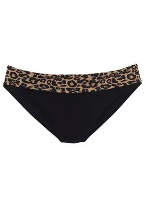 LASCANA Leopard Fold Over Bikini Bottom