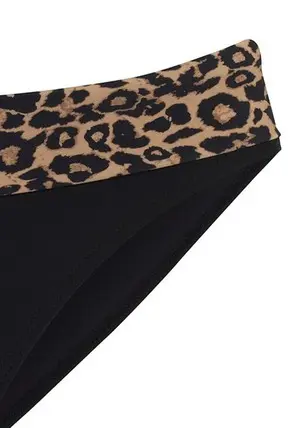 LASCANA Leopard Fold Over Bikini Bottom