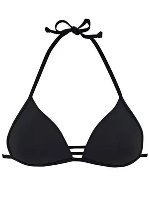 LASCANA Triangle Bikini Top - Black