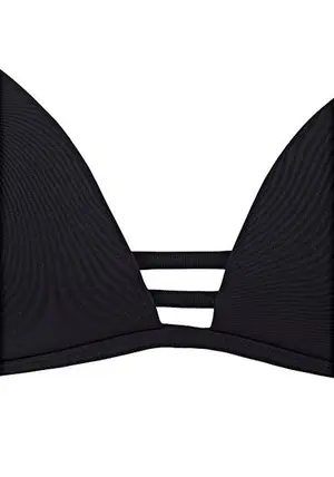 LASCANA Triangle Bikini Top - Black