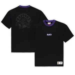 Mitchell & Ness Toronto Raptors Playmaker Vintage Logo T-shirt - Black
