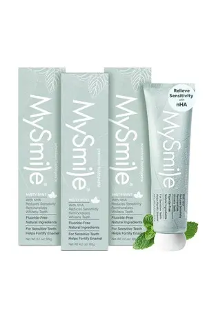 MYSMILE Nano-hydroxyapatite Toothpaste For Sensitive Teeth - 3 Pack