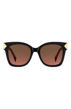 Missoni 52mm Square Sunglasses - Black/brown Pink Sf