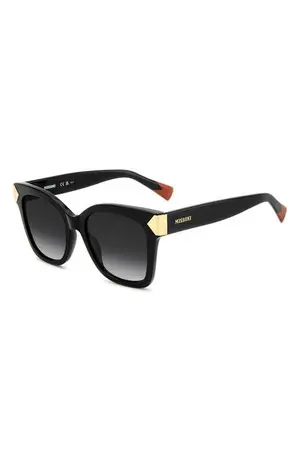 Missoni 52mm Square Sunglasses - Black/dark Grey Sf
