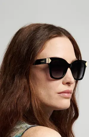 Missoni 52mm Square Sunglasses - Black/dark Grey Sf
