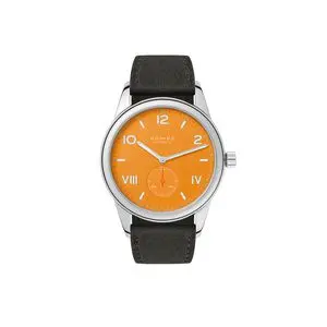 NOMOS GLASHUTTE Club Campus 38 Future Orange Dial Watch - Stainless Steel