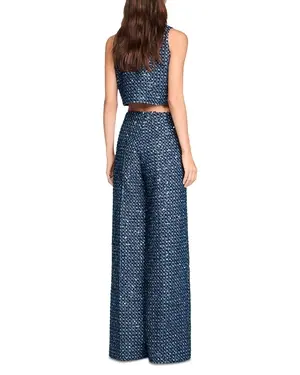 Sandro Straight Leg Trousers