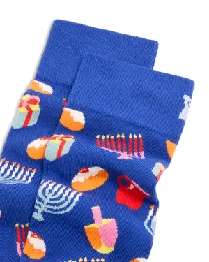 Happy Socks Hanukkah Crew Socks