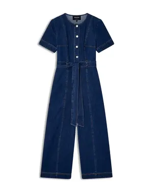 Whistles Button Down Jumpsuit - Denim