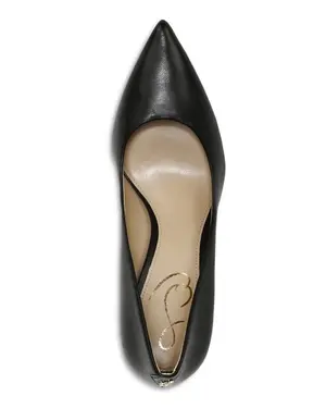 Sam Edelman Hazel Pointed Toe High-heel Pumps - Black Leather