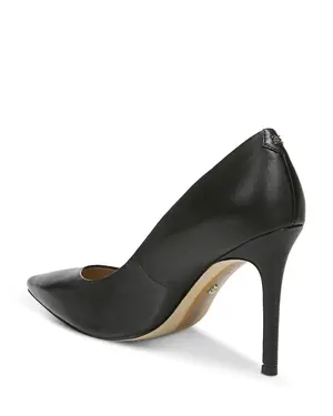 Sam Edelman Hazel Pointed Toe High-heel Pumps - Black Leather
