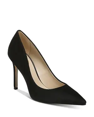 Sam Edelman Hazel Pointed Toe High-Heel Pumps Black Suede