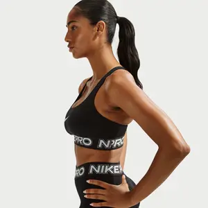 Nike Pro Light-support Non-padded Sports Bra - Black