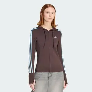 Adidas Hooded Trefoil Zipper Jacket