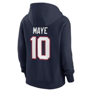 Nike Drake Maye New England Patriots Nfl Pullover Hoodie