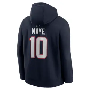 Nike Drake Maye New England Patriots Nfl Pullover Hoodie