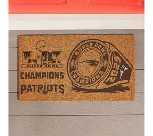 EVERGREEN New England Patriots Superbowl 60 Ring Doormat - One-color