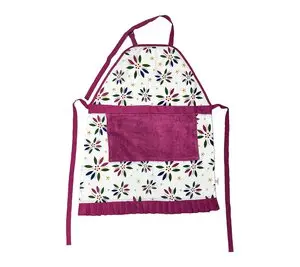TEMP-TATIONS Printed Apron With Removable Towel - One-color