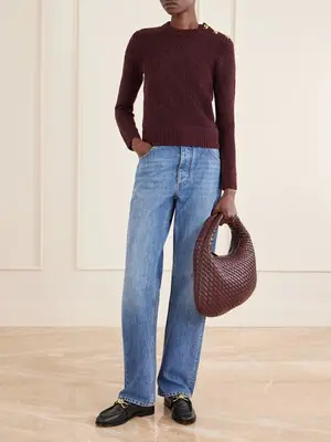 Bottega Veneta Medium Intrecciato Leather Shoulder Bag