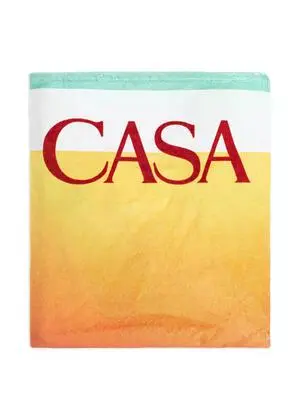 Casablanca Logo-detail Beach Towel - Yellow