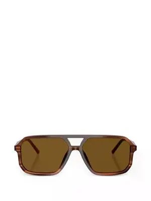 Dolce & Gabbana Pilot-frame Tortoiseshell Sunglasses - Brown
