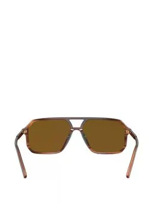 Dolce & Gabbana Pilot-frame Tortoiseshell Sunglasses