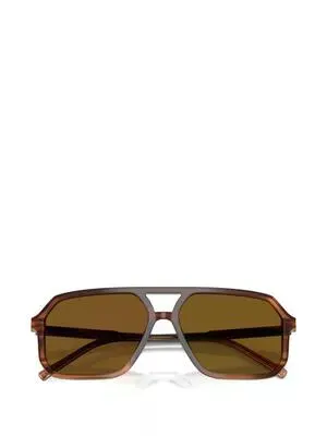 Dolce & Gabbana Pilot-frame Tortoiseshell Sunglasses