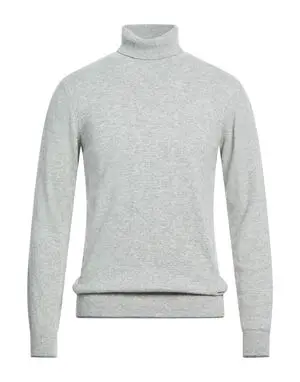 BERNA Turtleneck Knit Top - Grey