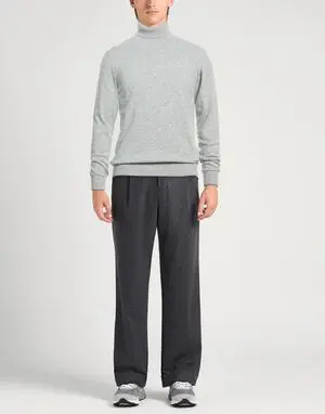 BERNA Turtleneck Knit Top - Grey