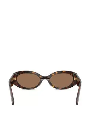 Dolce & Gabbana Oval-frame Tortoiseshell Sunglasses