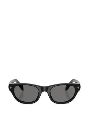 Prada Oval-frame Sunglasses - Black
