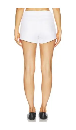 AGOLDE Low Rise Parker Denim Shorts - Marshmallow