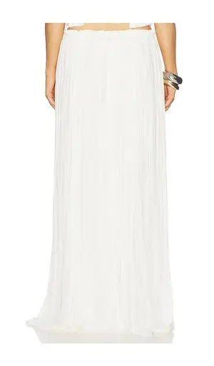 Hanne Bloch Silk Tulle Skirt - White