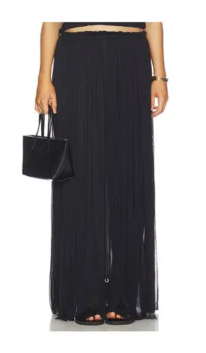 Hanne Bloch Silk Tulle Skirt - Black