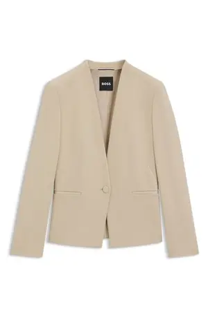 BOSS Jemma Collarless Jacket