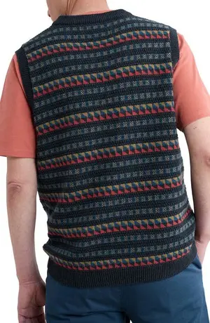 SEASALT CORNWALL Walt Fair Isle Wool Blend Vest