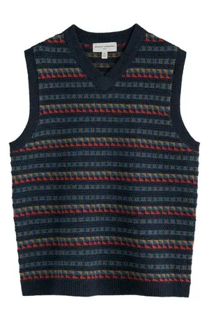 SEASALT CORNWALL Walt Fair Isle Wool Blend Vest