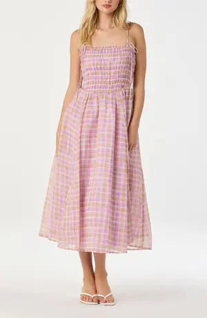 Astr The Label Lahela Plaid Sundress